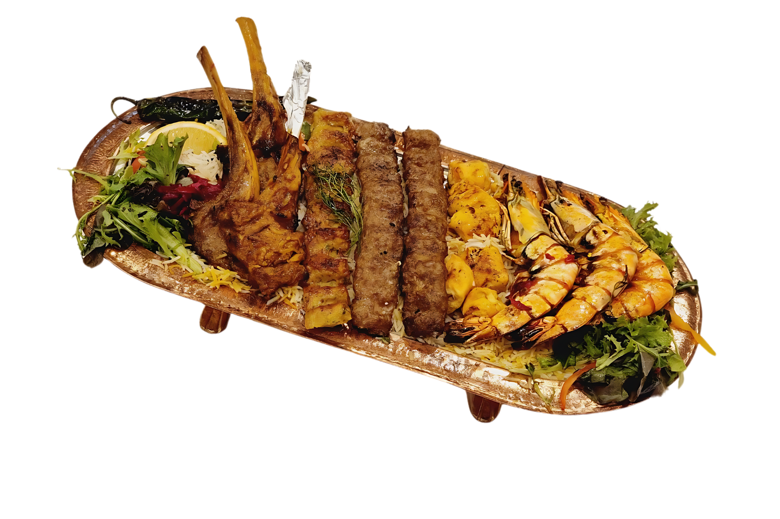 Mix Charcoal Grilled Platter for 3 PAX – Tarboush Restaurant Singapore