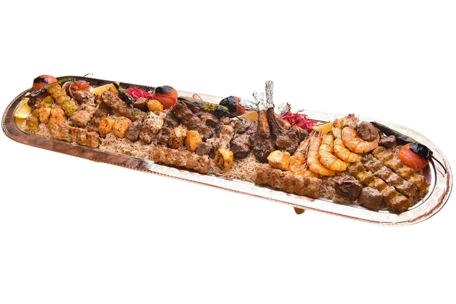 Mixed Charcoal Grilled Platter FOR 10 PAX – Tarboush Restaurant Singapore